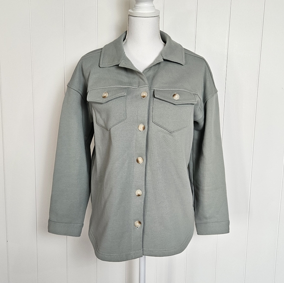 the commons | Tops | Large Light Green Shacket The Commons | Poshmark